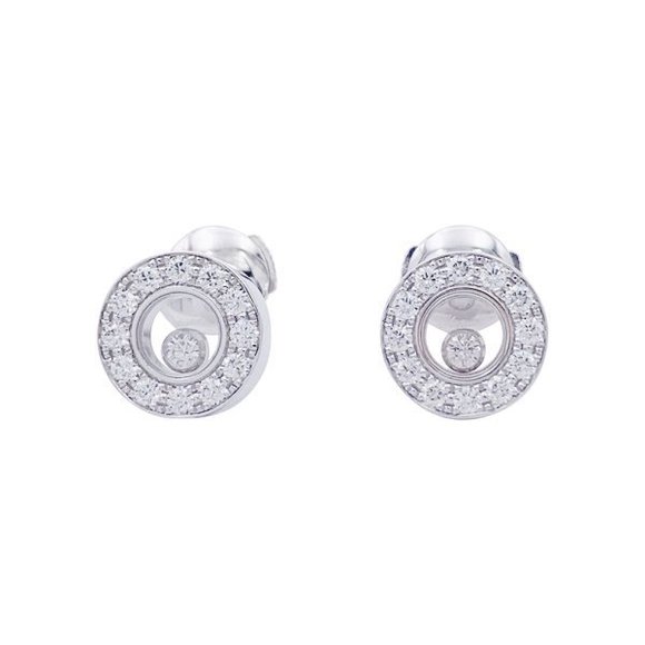 Chopard | Jewelry | Chopard Gold Earrings Happy Diamonds Collection ...